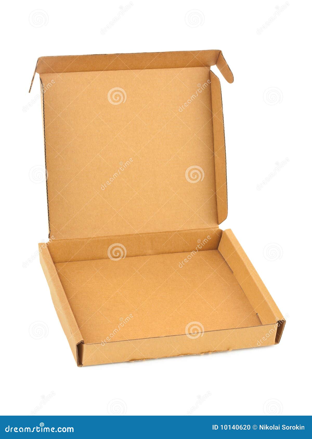 Empty cardboard box stock photo. Image of packaging, carton - 10140620