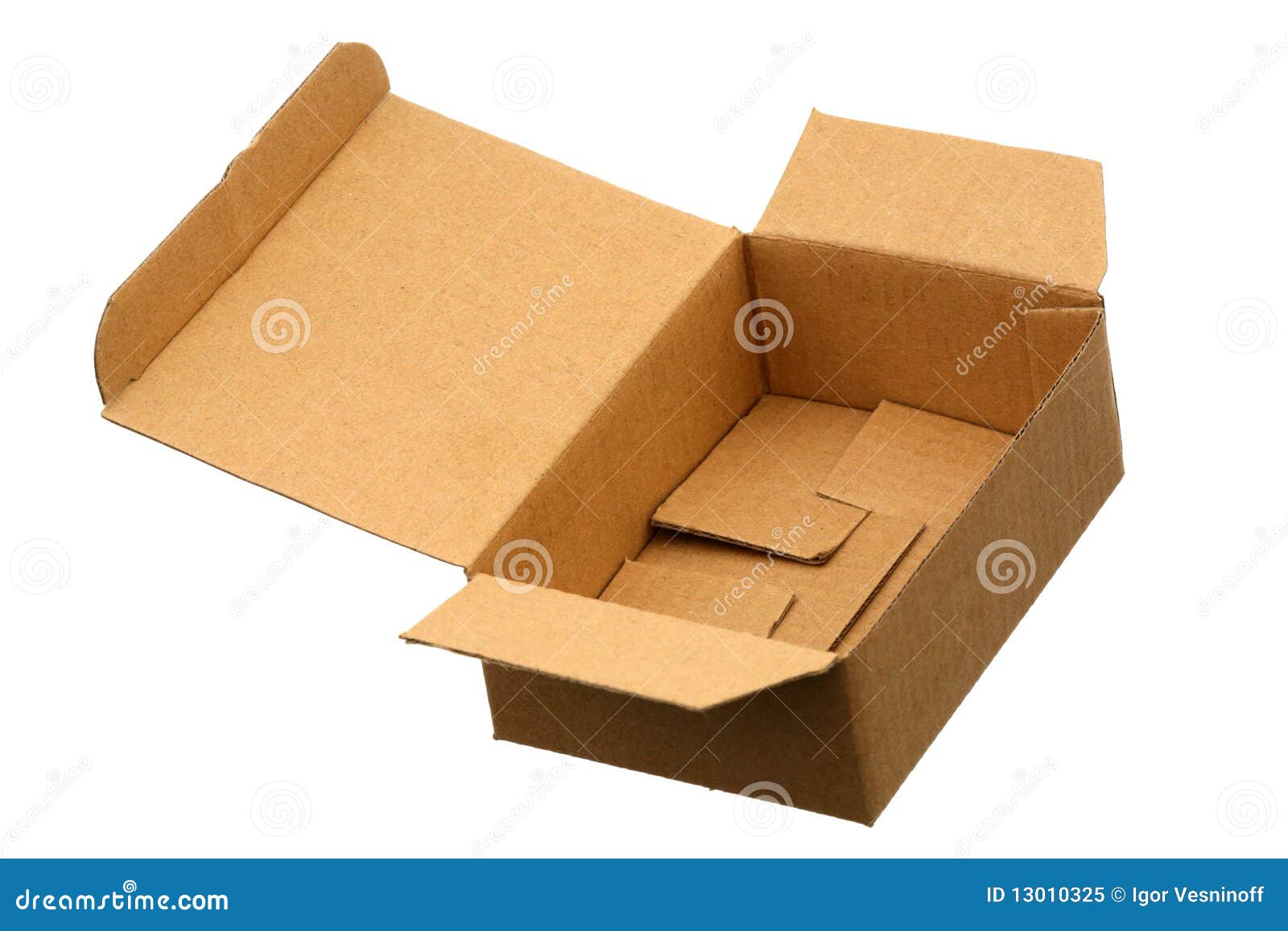 Empty cardboard box stock image. Image of empty, packing - 13010325