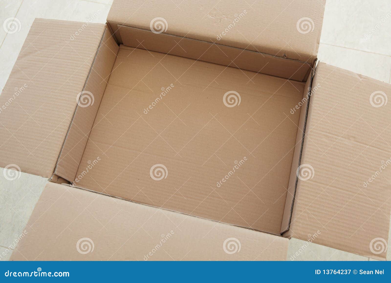 Empty cardboard box stock image. Image of flaps, fold - 13764237