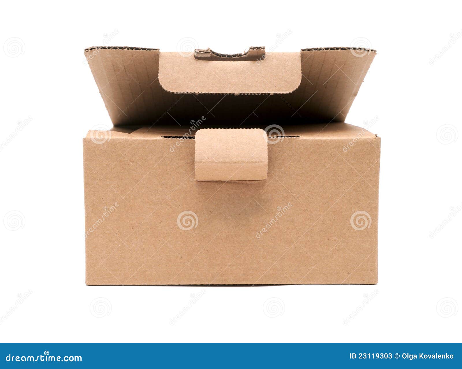 Empty cardboard box stock image. Image of buying, open - 23119303