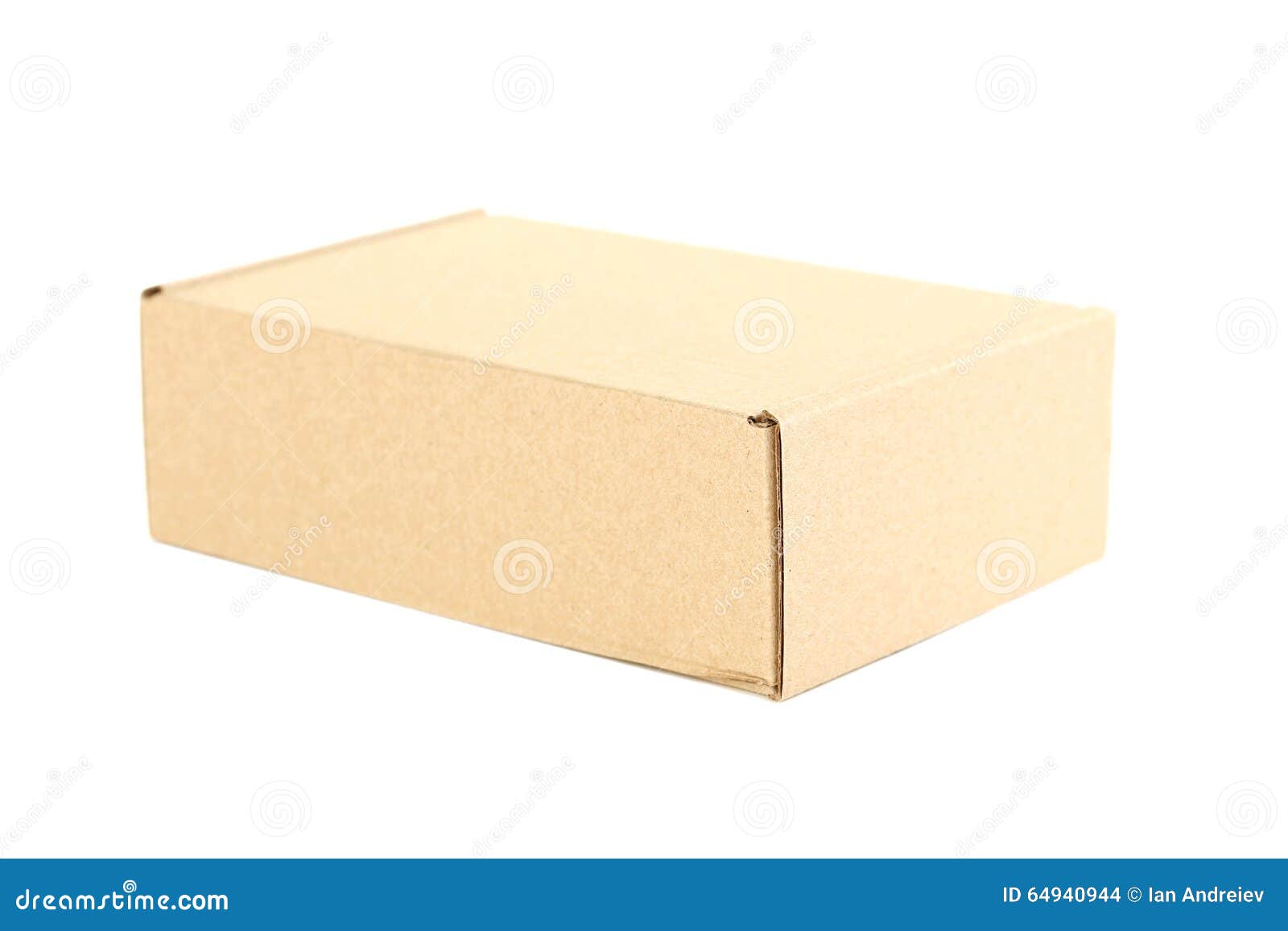 Empty cardboard box stock photo. Image of isolated, business - 64940944
