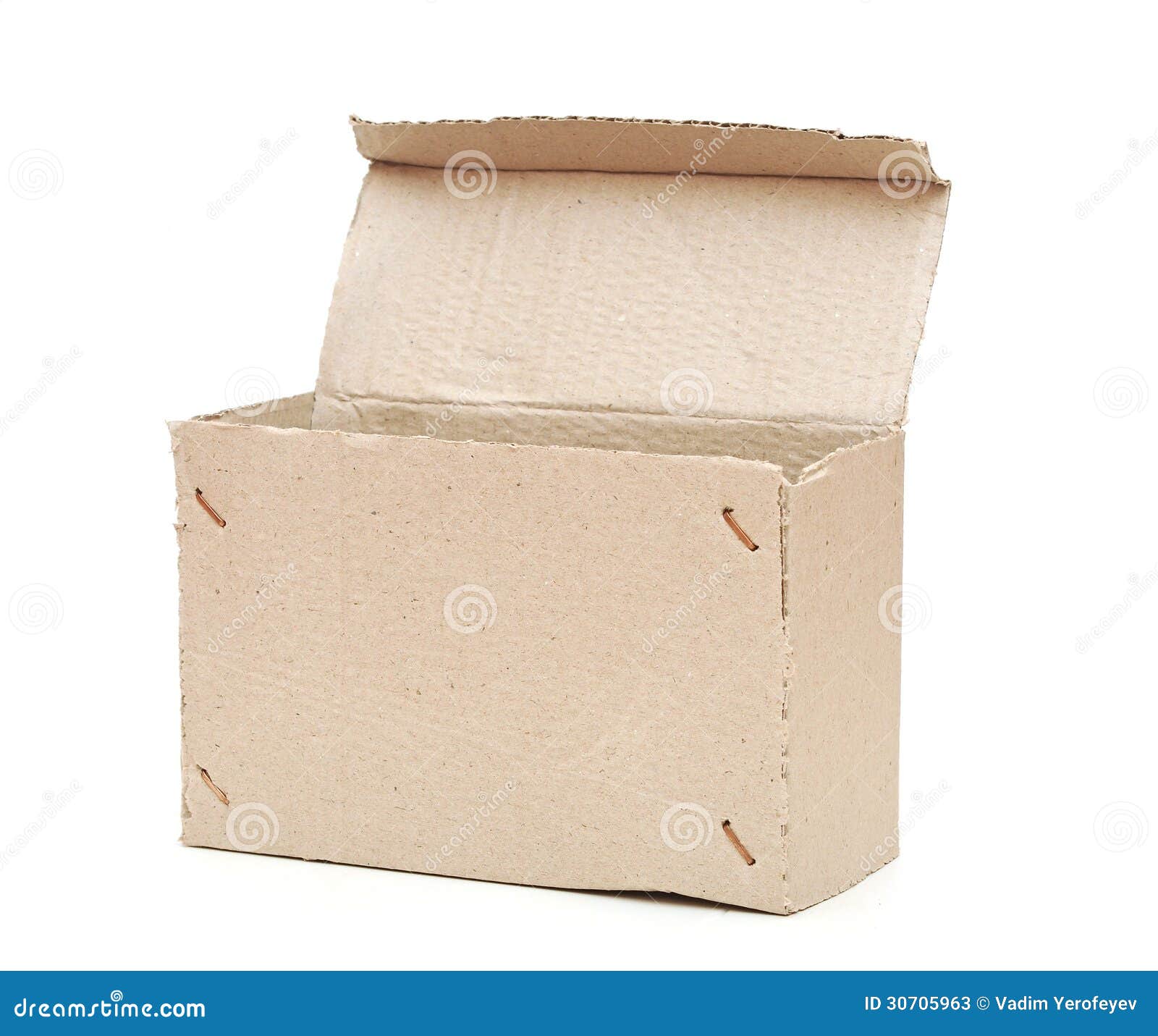 Empty cardboard box stock image. Image of container, open - 30705963