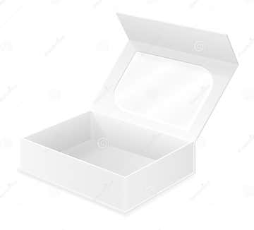 Empty Cardboard Box Packaging Blank Template for Design Stock Vector ...