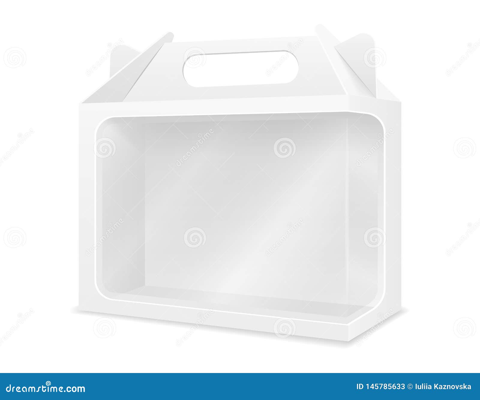 Empty Cardboard Box Packaging Blank Template for Design Stock Vector ...