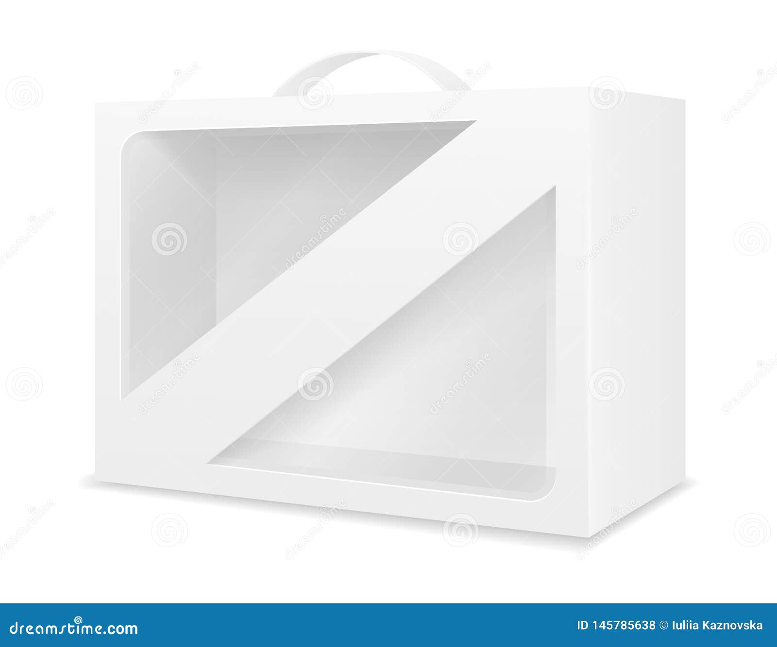 Empty Cardboard Box Packaging Blank Template for Design Stock Vector ...