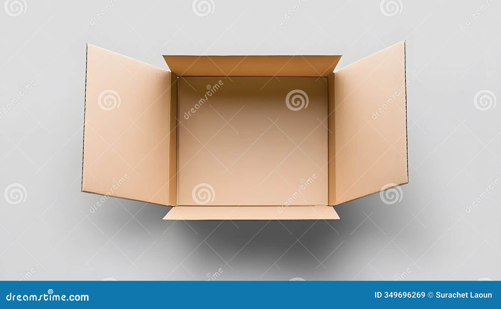 Empty Cardboard Box for Packaging Design, Ideal for Various Uses Stock ...