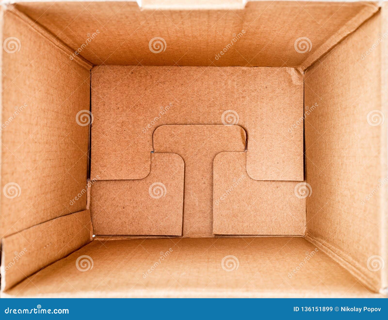 Empty Cardboard Box for Things Stock Image - Image of karton ...