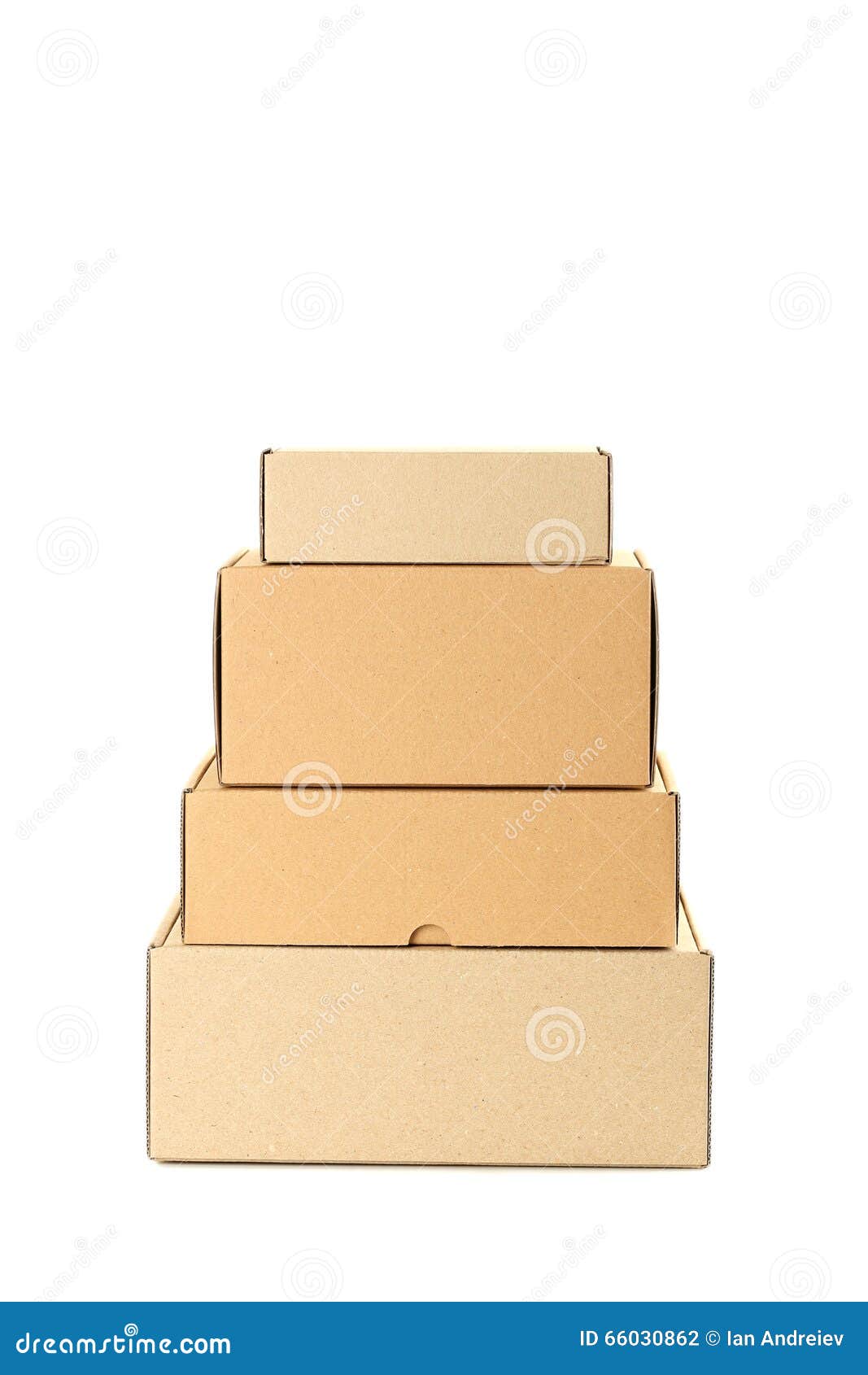 Empty cardboard boxes stock photo. Image of corrugated - 66030862