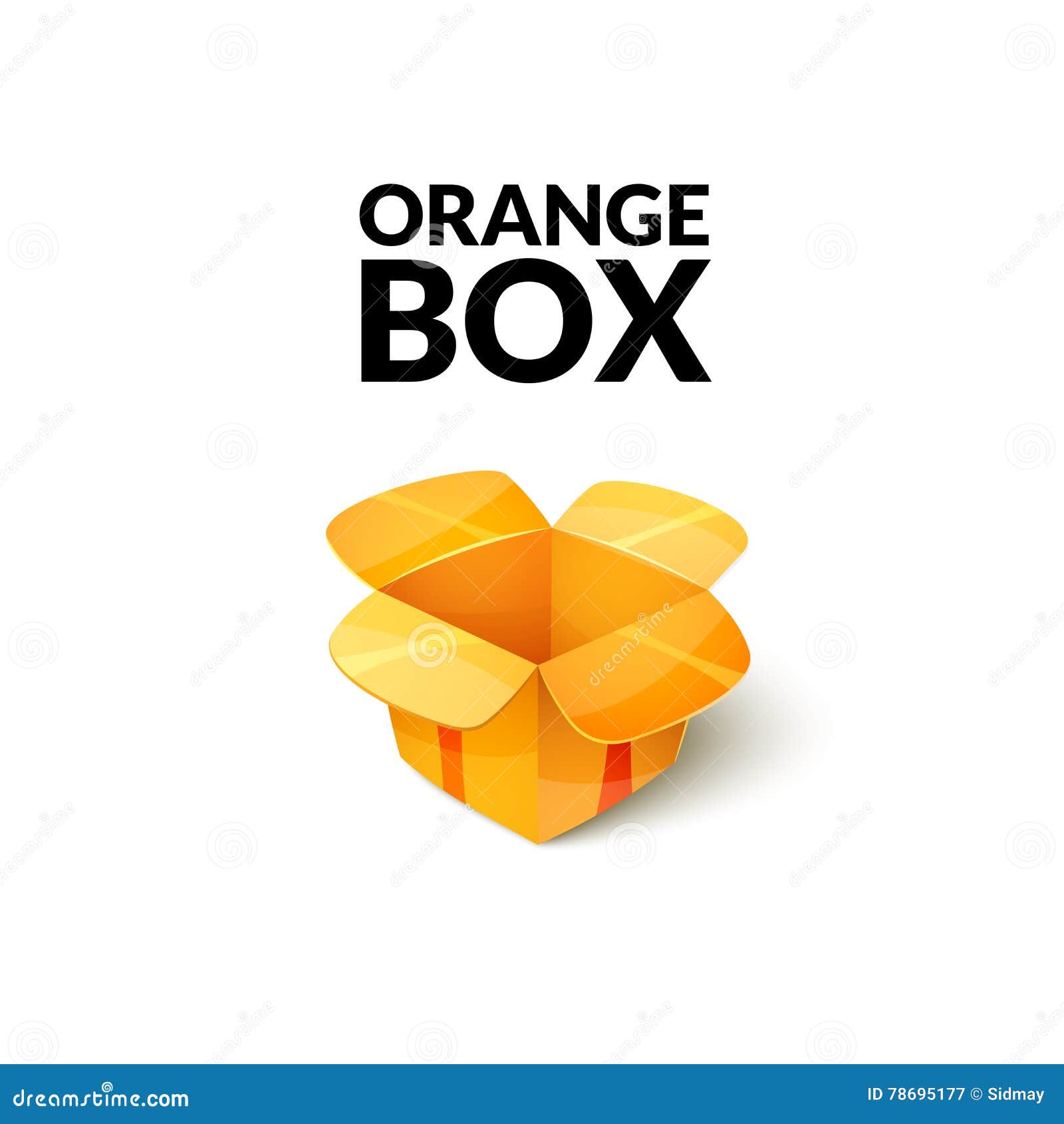 Empty Cardboard Packaging, Open Box Icon in Cartoon Style Stock Vector ...