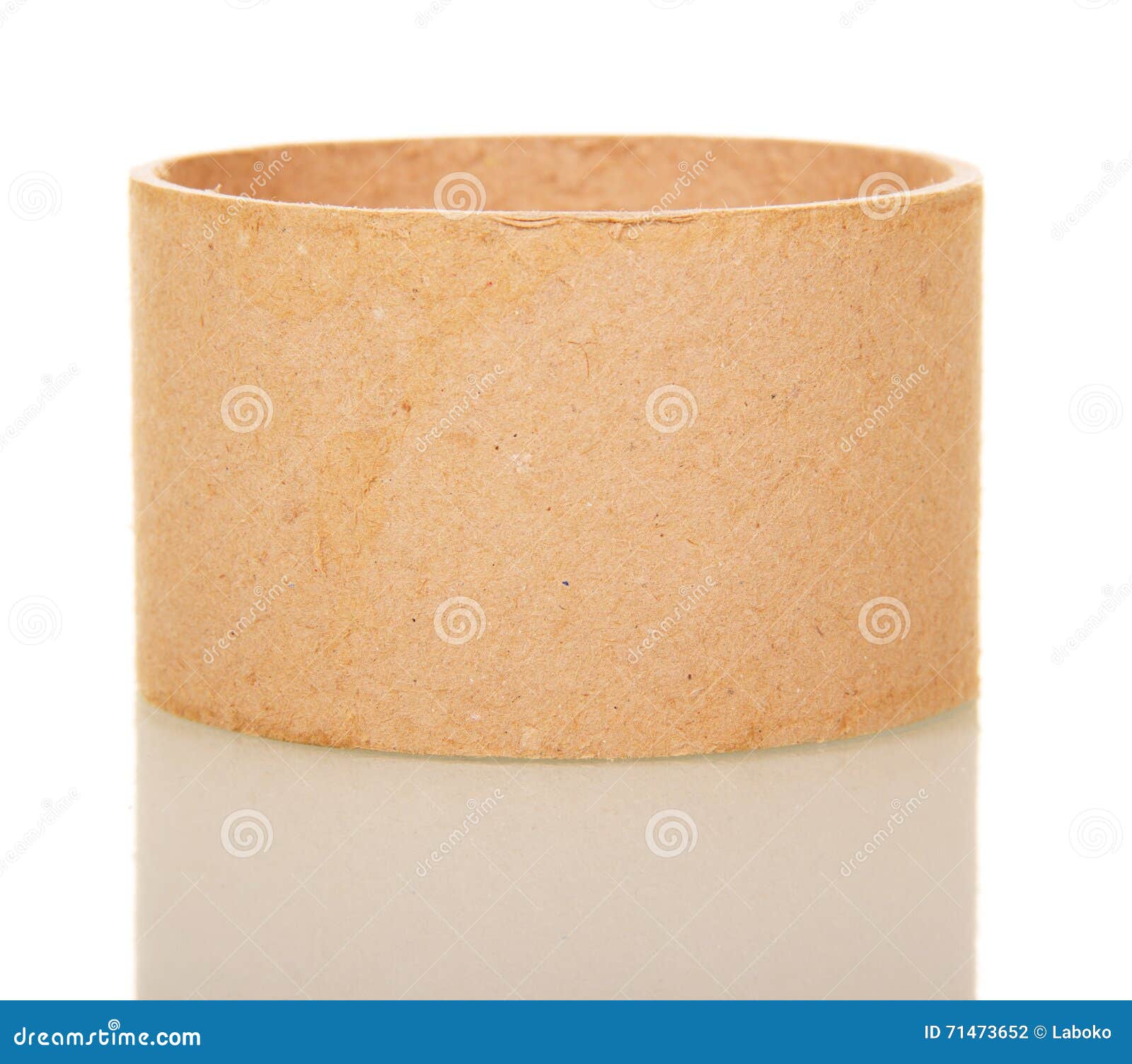 Empty Cardboard Tube Isolated on White. Stock Photo - Image of industry ...