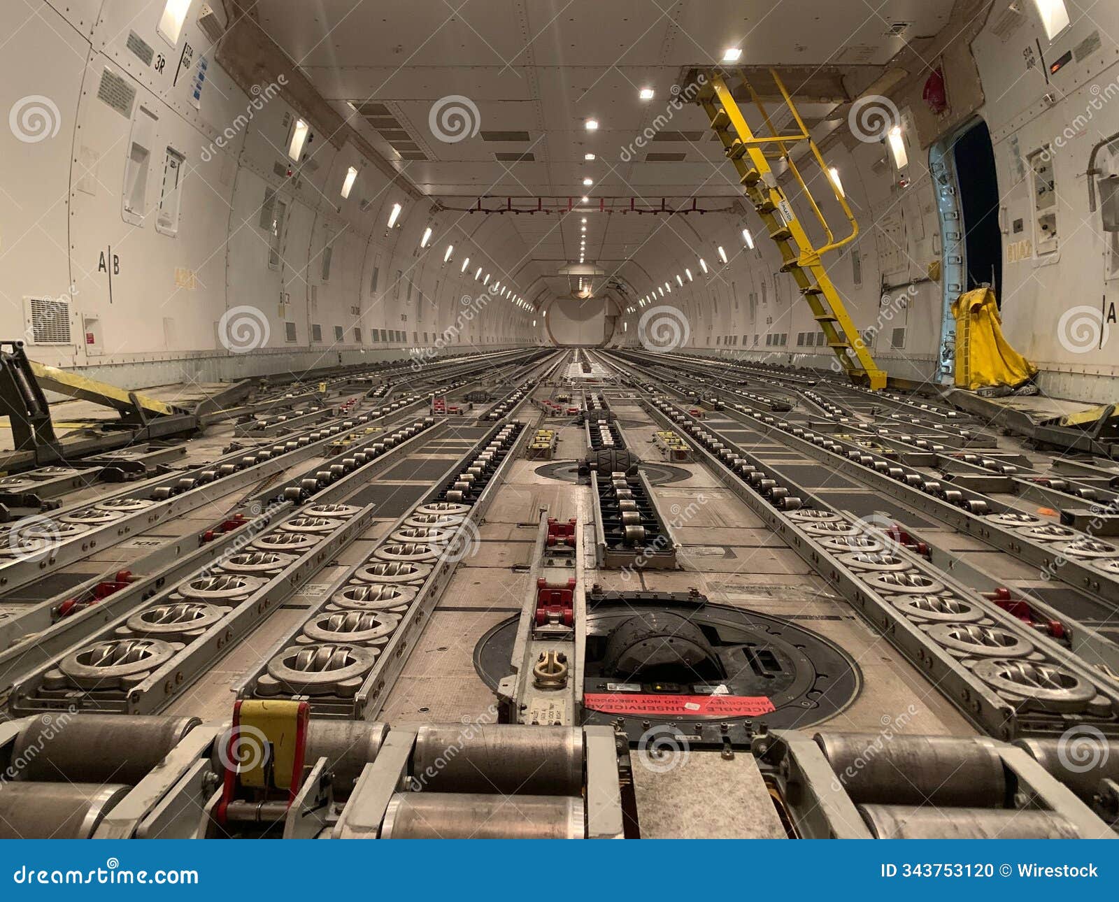Empty Cargo Airplane Interior Royalty-Free Stock Image | CartoonDealer ...