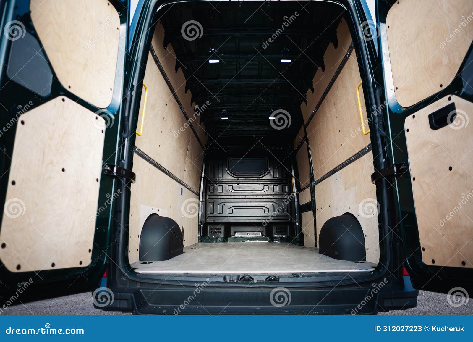 Empty cargo delivery van . stock image. Image of auto - 312027223