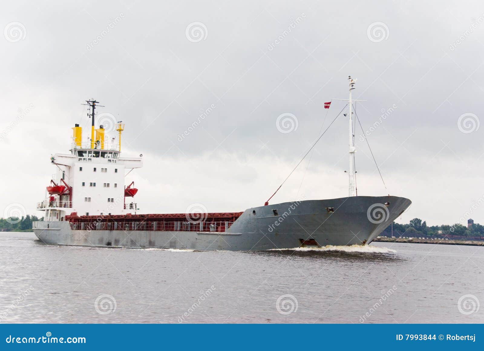 Empty cargo ship stock photo. Image of carrier, industry - 7993844