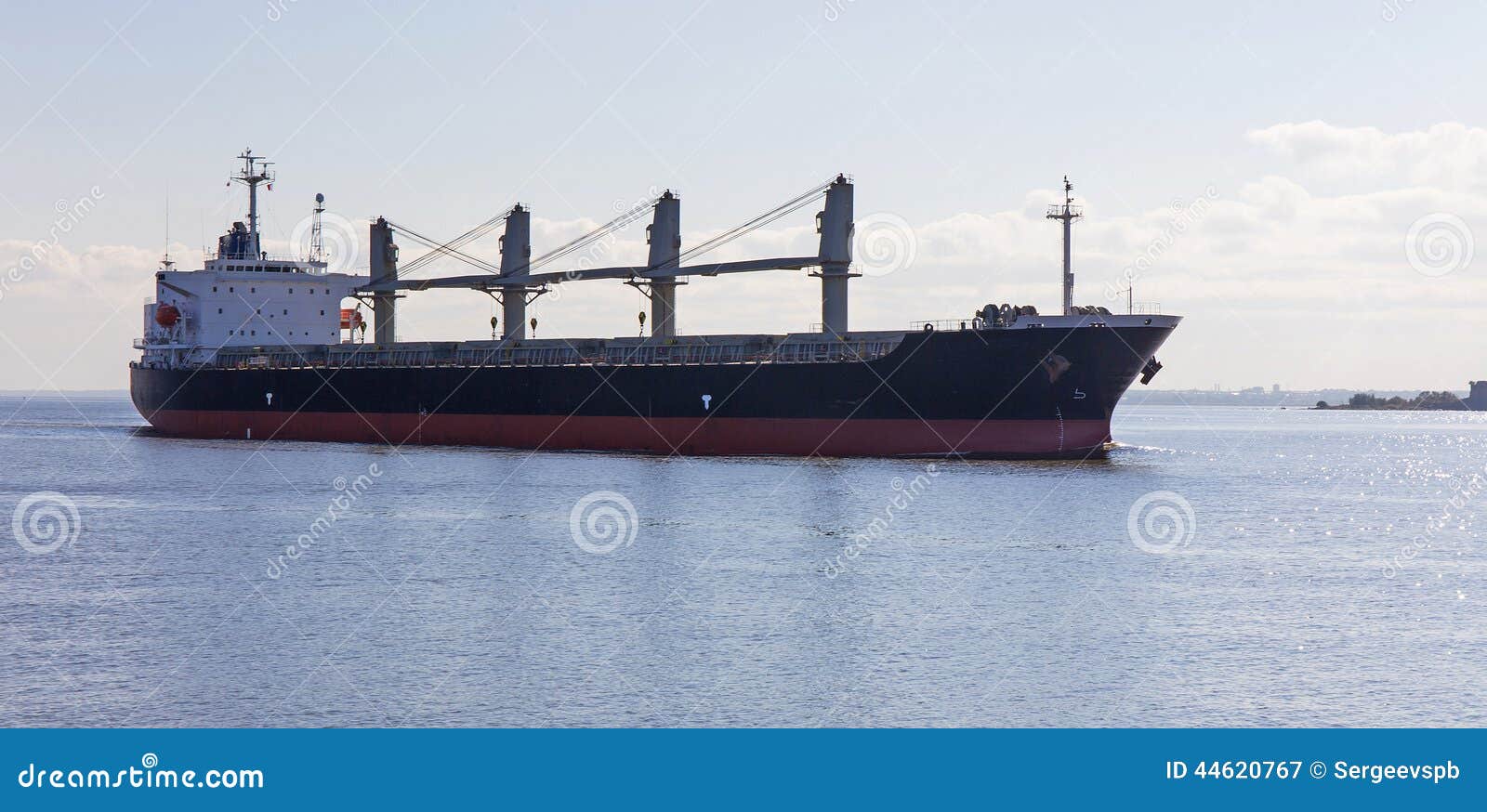Empty cargo ship stock image. Image of goods, logistics - 44620767