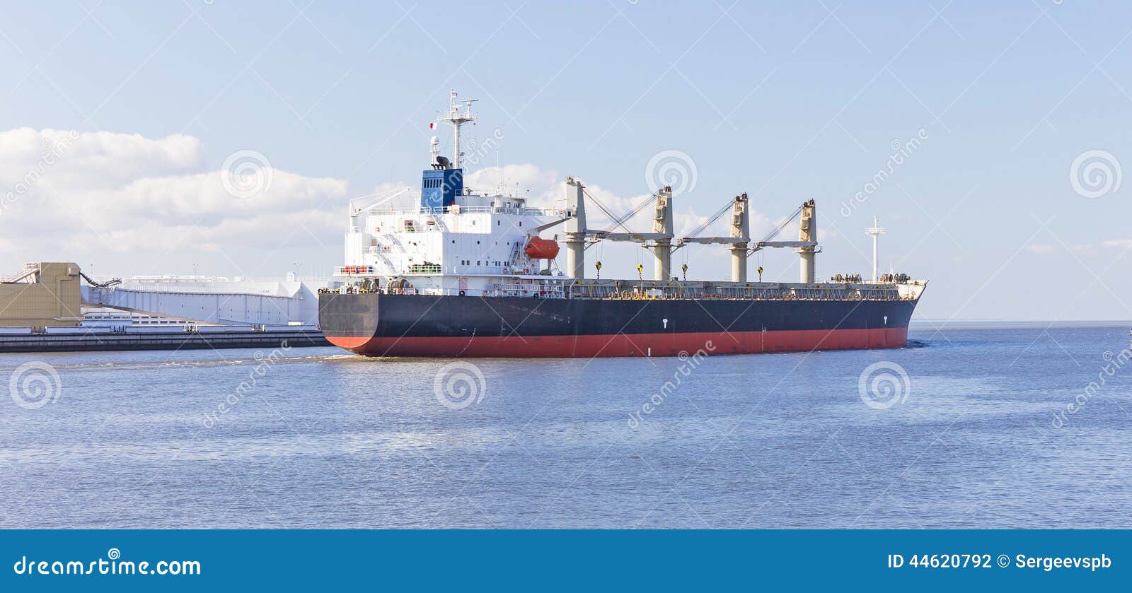 Empty cargo ship stock photo. Image of goods, maritime - 44620792