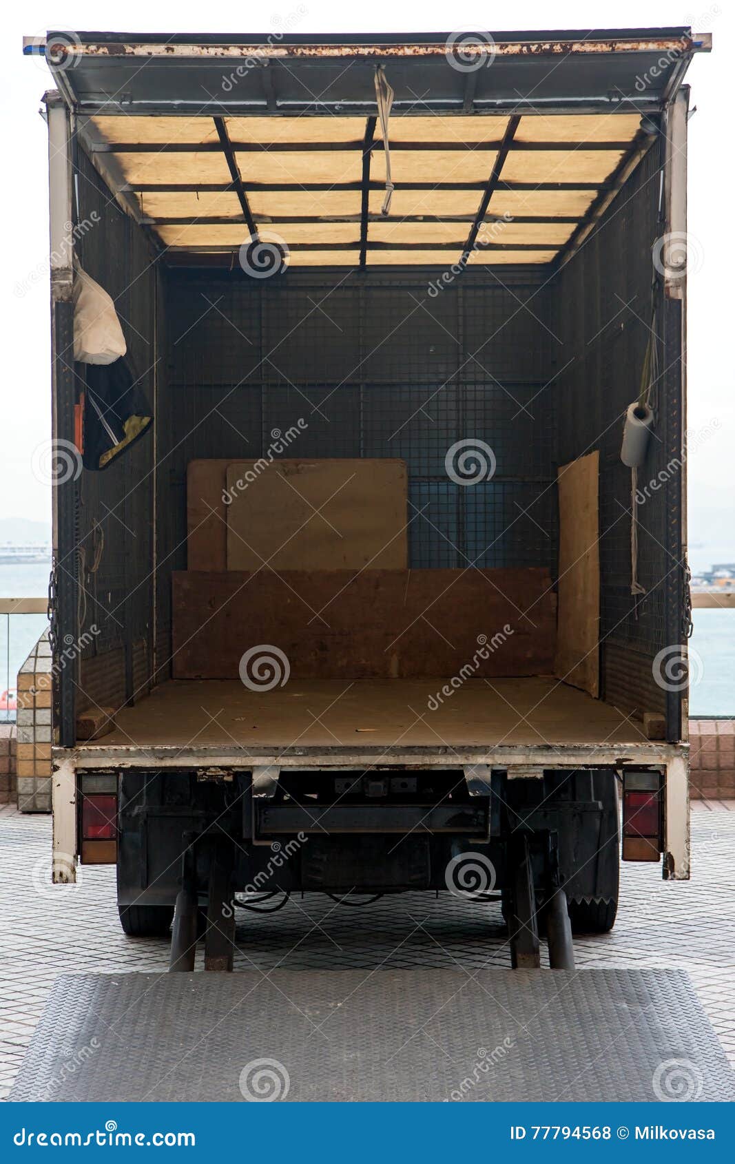 Empty Cargo Space of a Lorry Stock Photo - Image of freight, commercial ...
