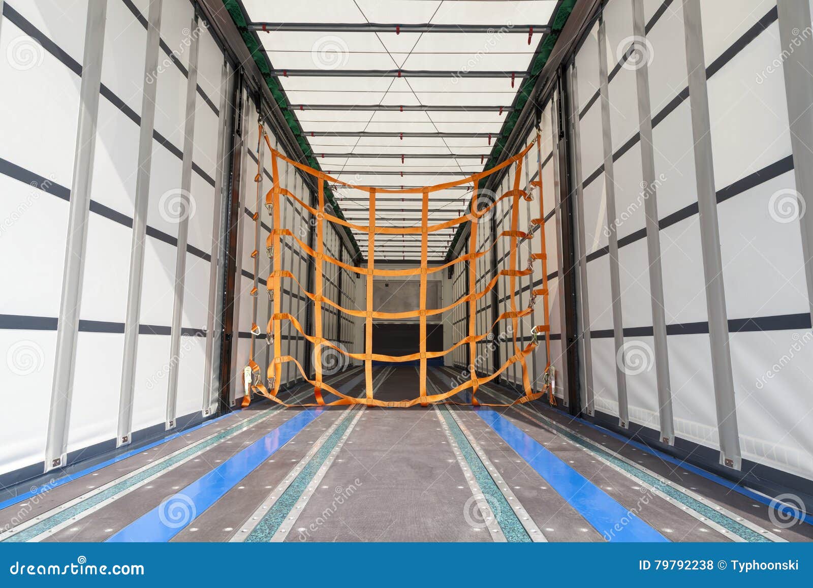 Empty cargo trailer stock photo. Image of industrial - 79792238