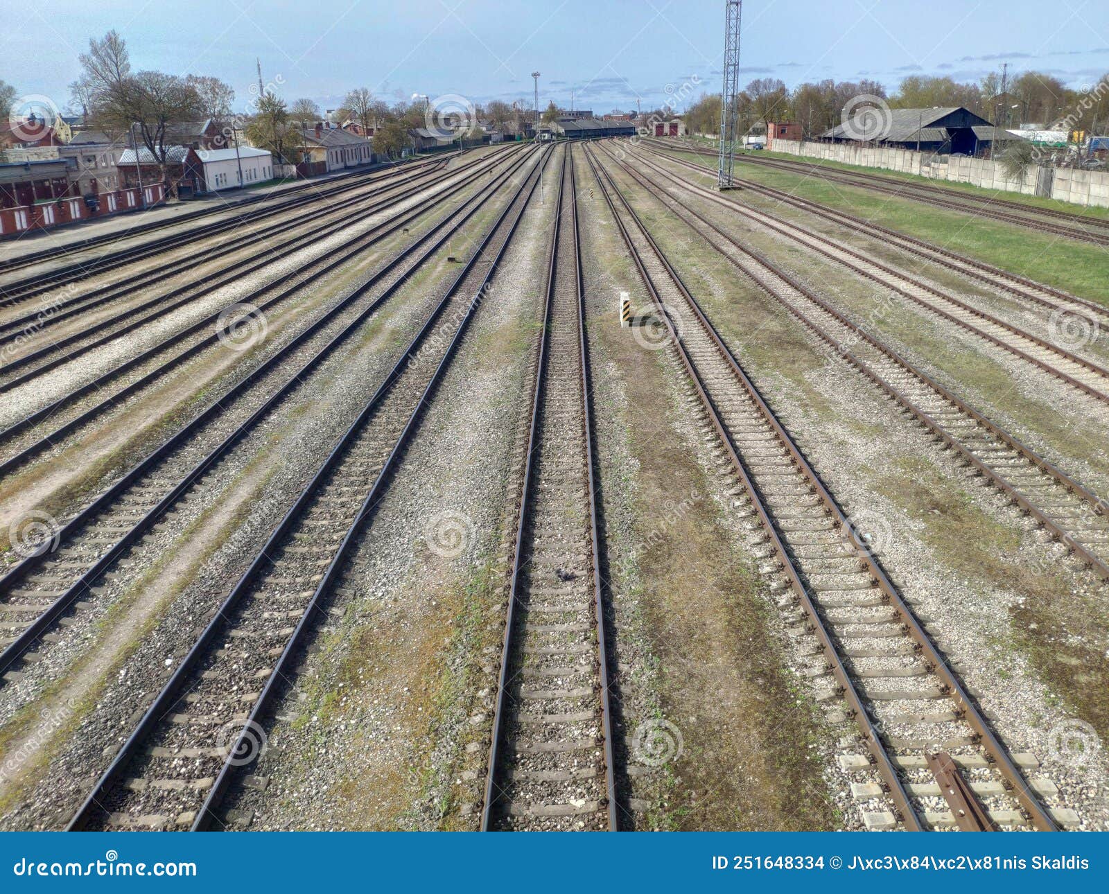 Empty Cargo Train Station because of EU Sanctions on Russia. Train ...