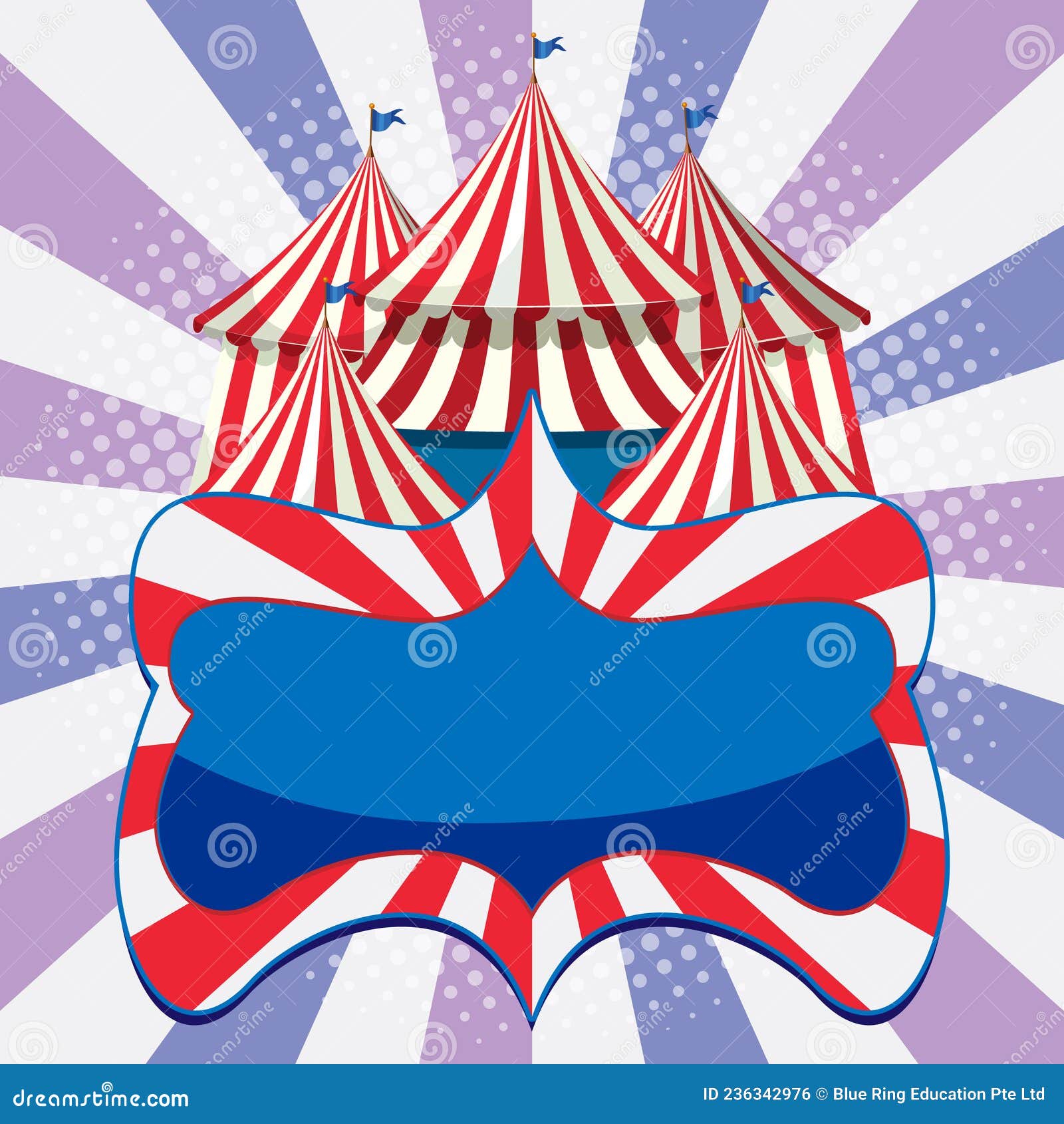 Empty Carnival Circus Banner Stock Vector - Illustration of clip ...