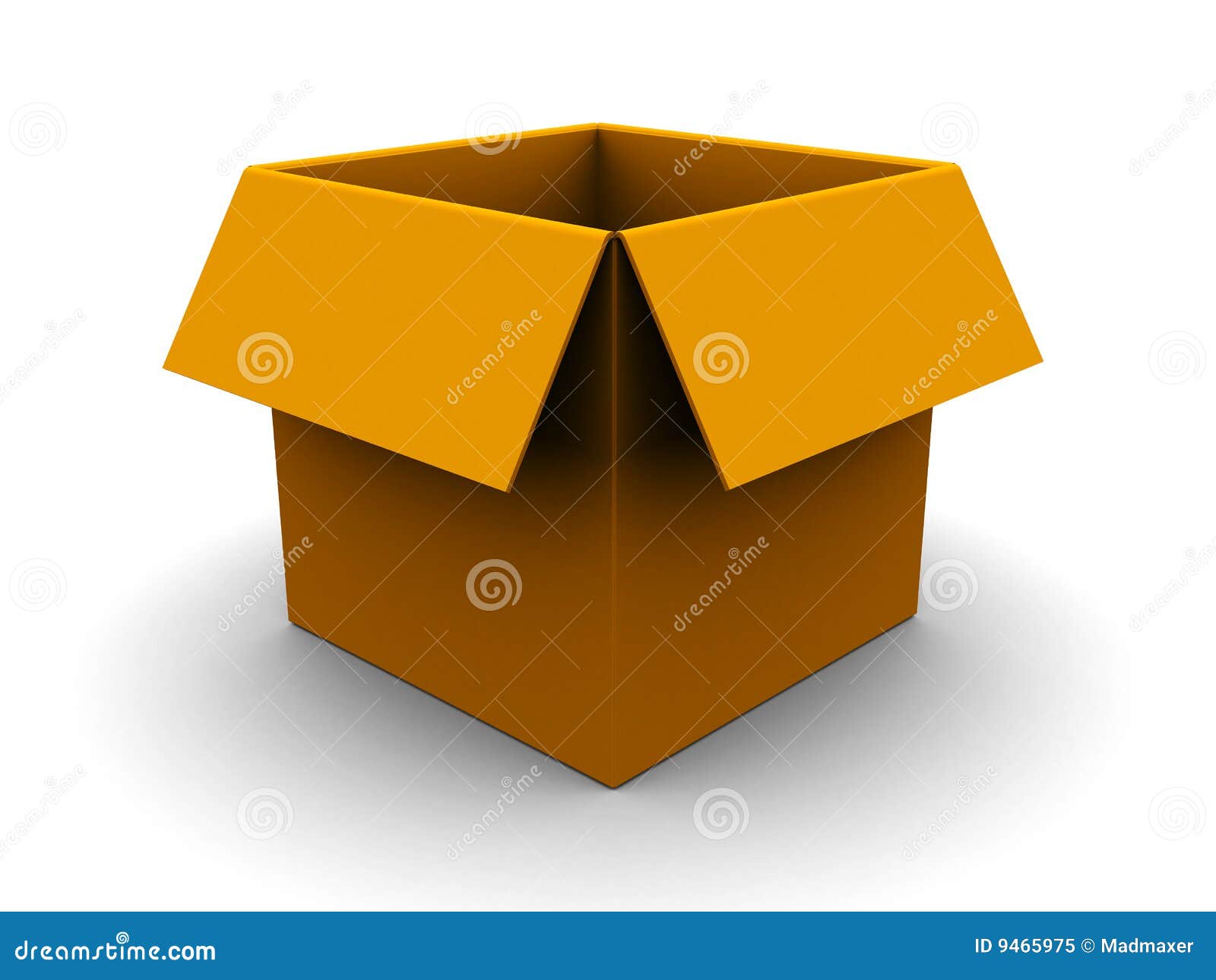 Empty Carton On Table In Front Of Forest Stock Image | CartoonDealer ...