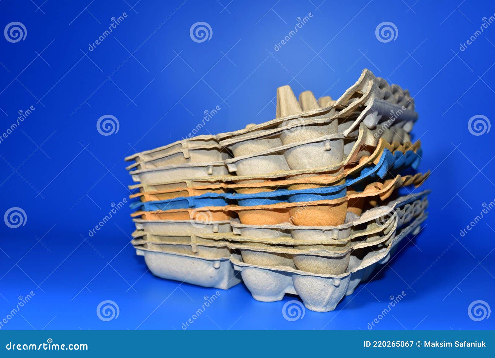 Empty Carton Boxes for Chicken Eggs. Egg Box Stock Image - Image of ...