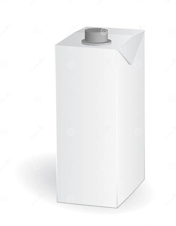 Empty carton one liter stock vector. Illustration of food - 27674277