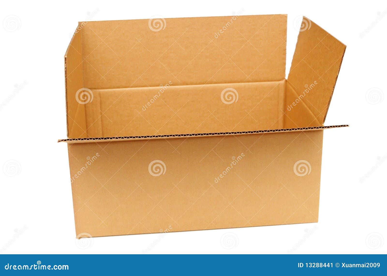 An empty cartoon box stock image. Image of boxes, transit - 13288441