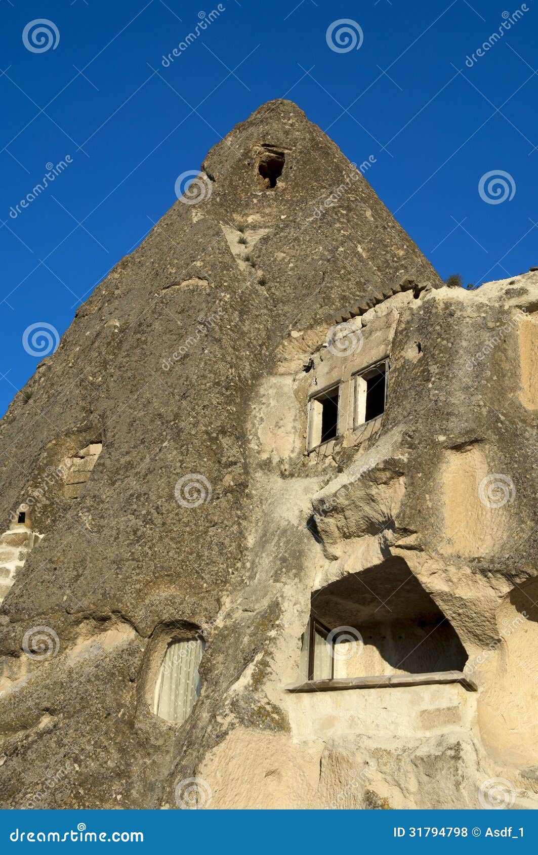 Empty cave dwelling stock photo. Image of tuff, capadocia - 31794798
