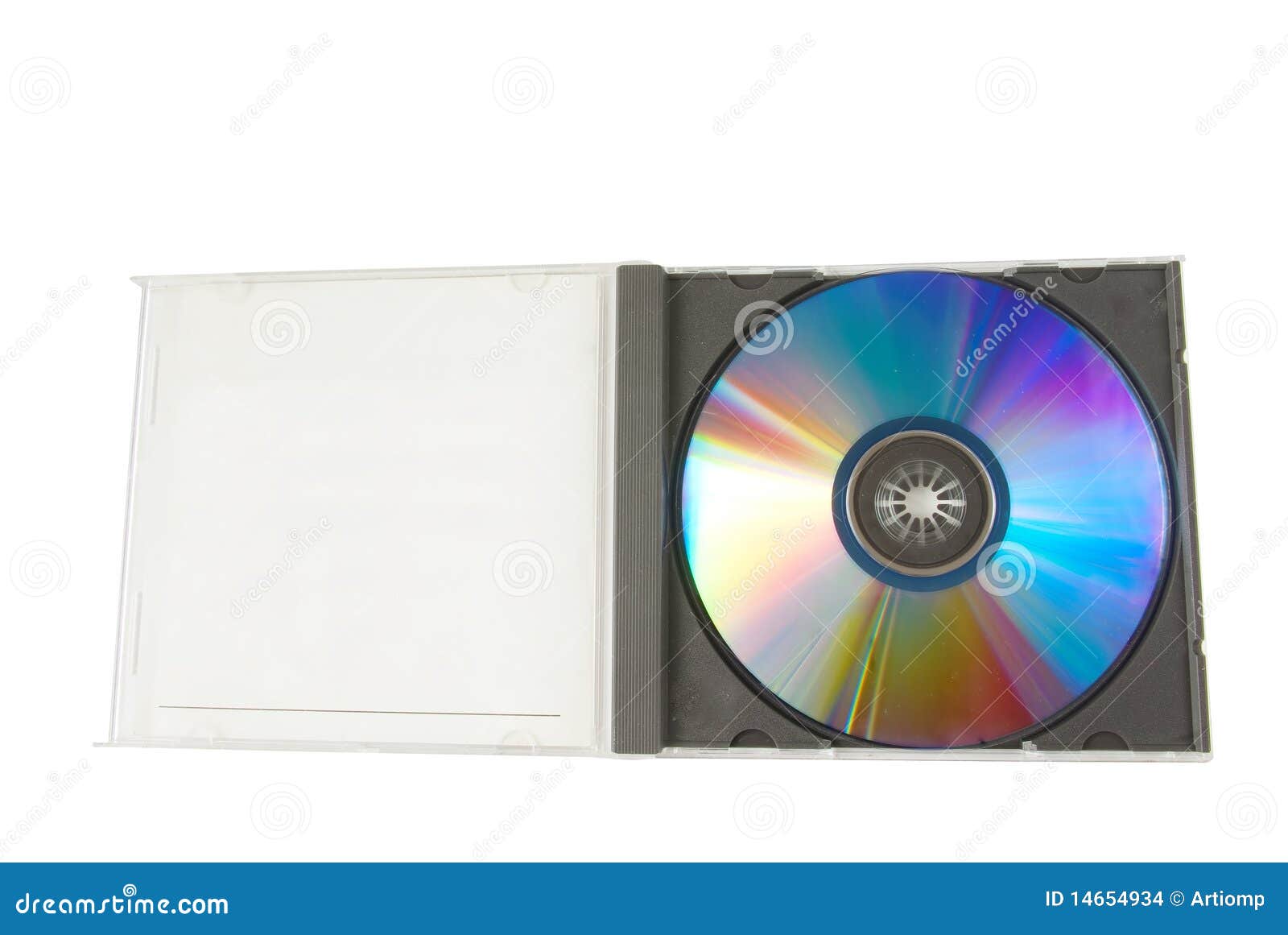 Empty CD box stock photo. Image of packaging, container - 14654934