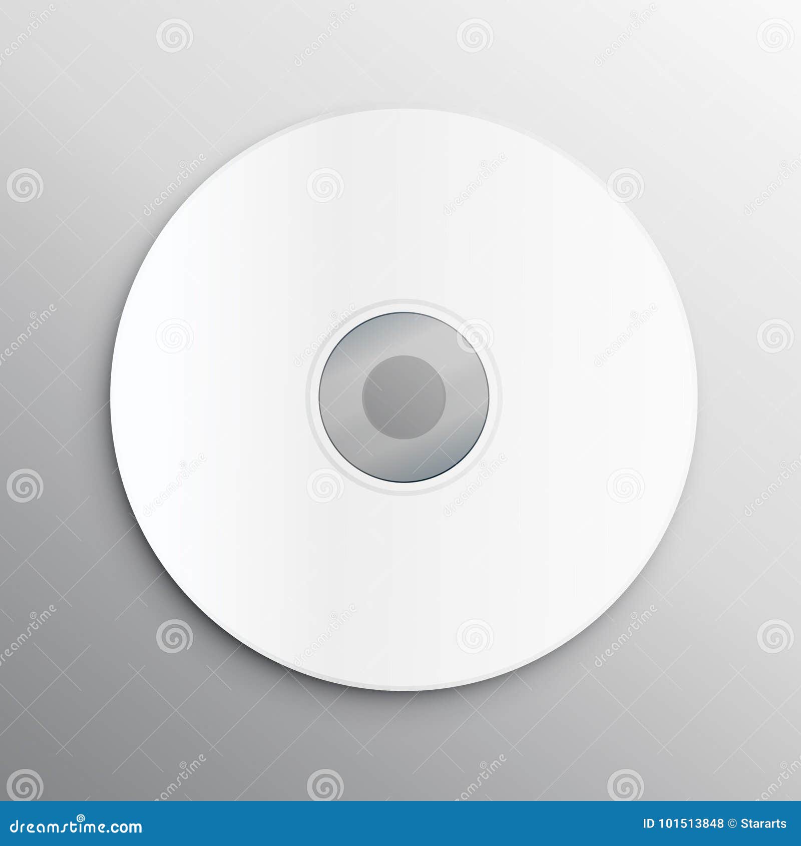 Empty Cd Cover Design Mockup Template Stock Vector - Illustration of ...