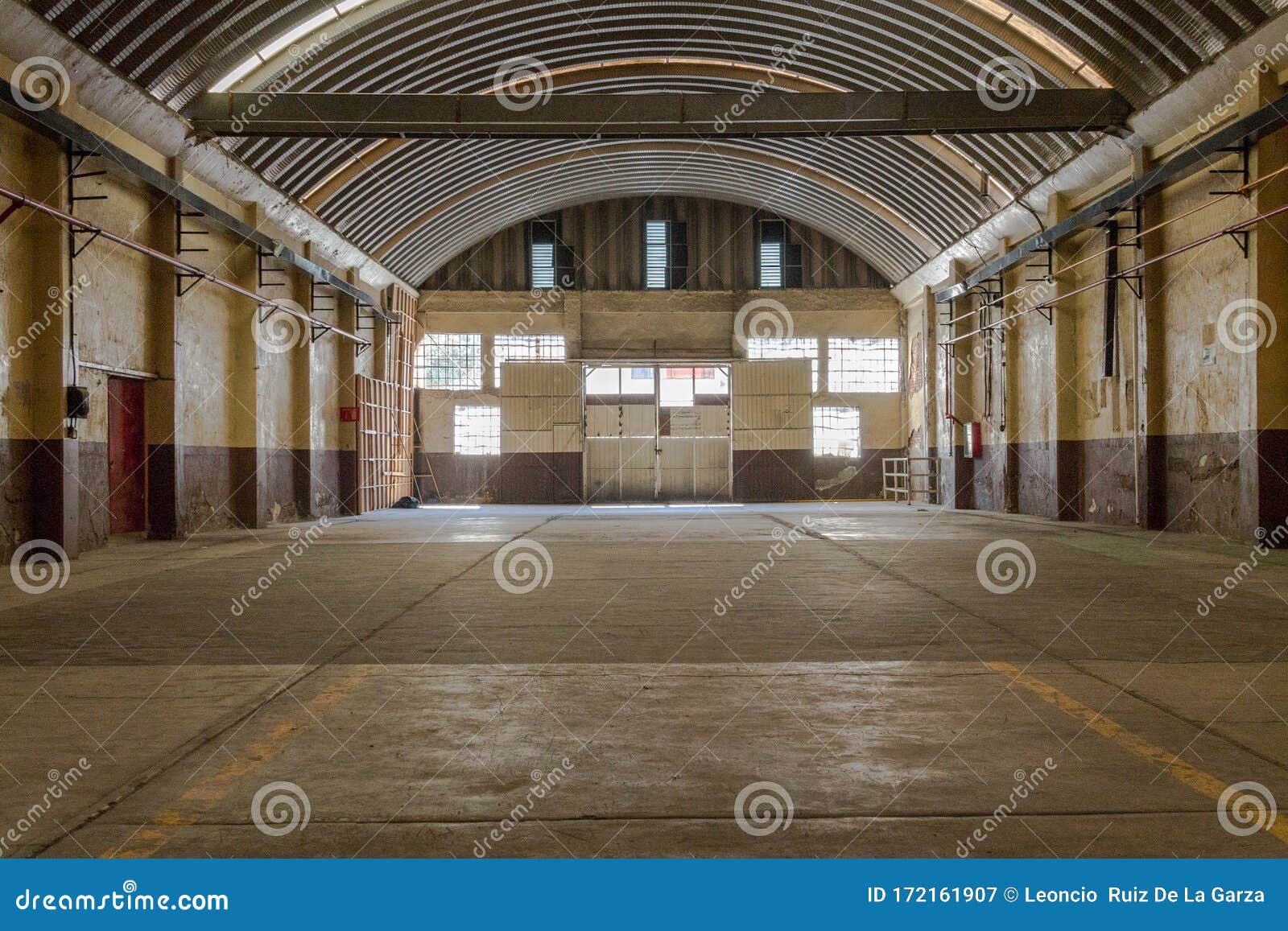 Empty Cellar with Sun Rays Entering through Fissures Stock Image ...