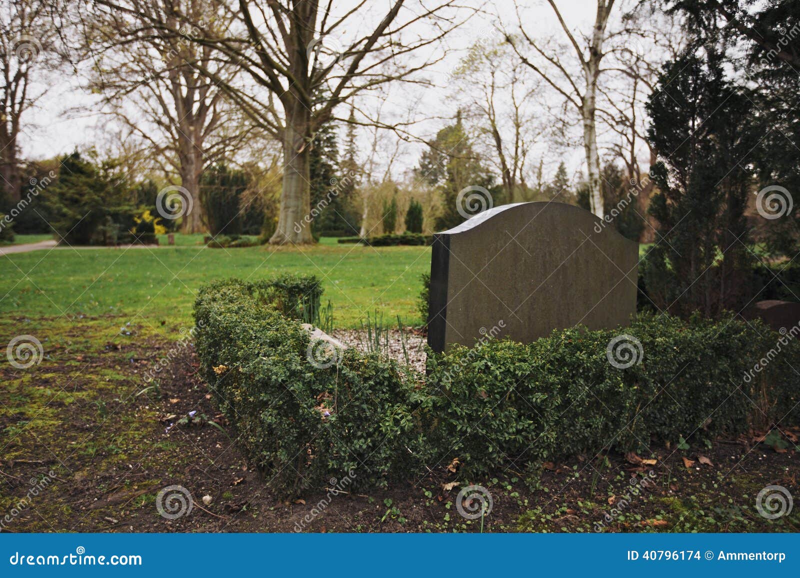 Empty Cemetery stock photo. Image of spring, tomb, peace - 40796174