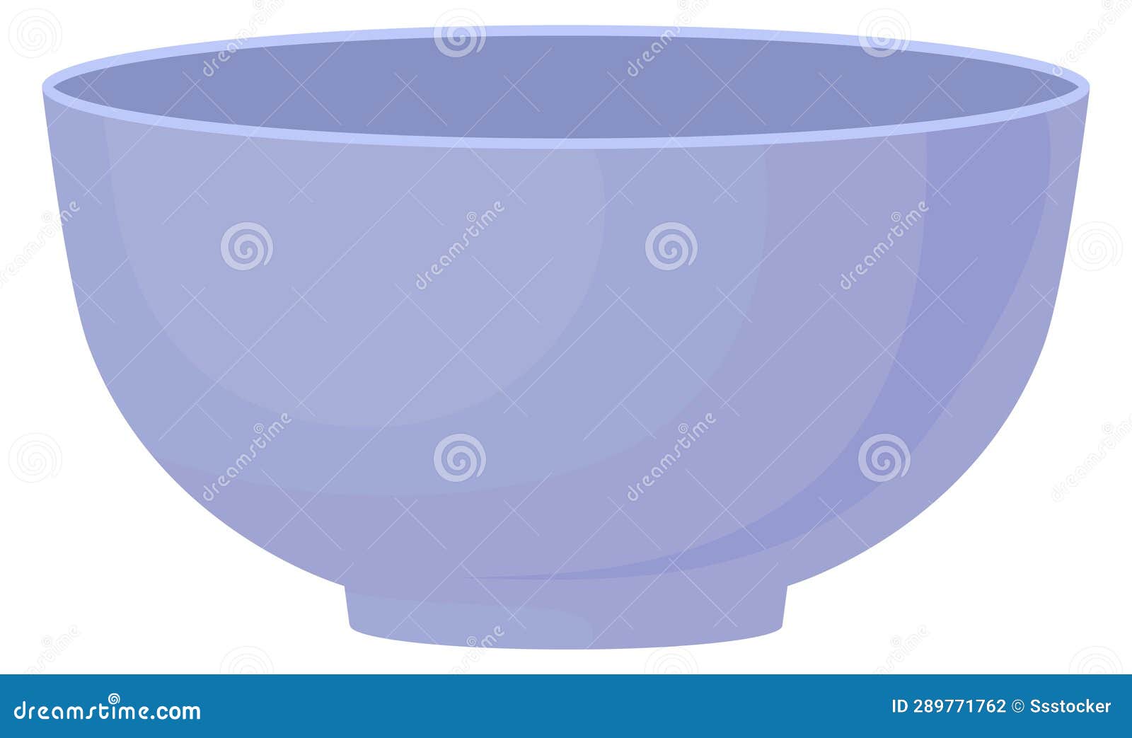 Empty Ceramic Bowl Cartoon Icon. Kitchen Dishware Stock Illustration ...
