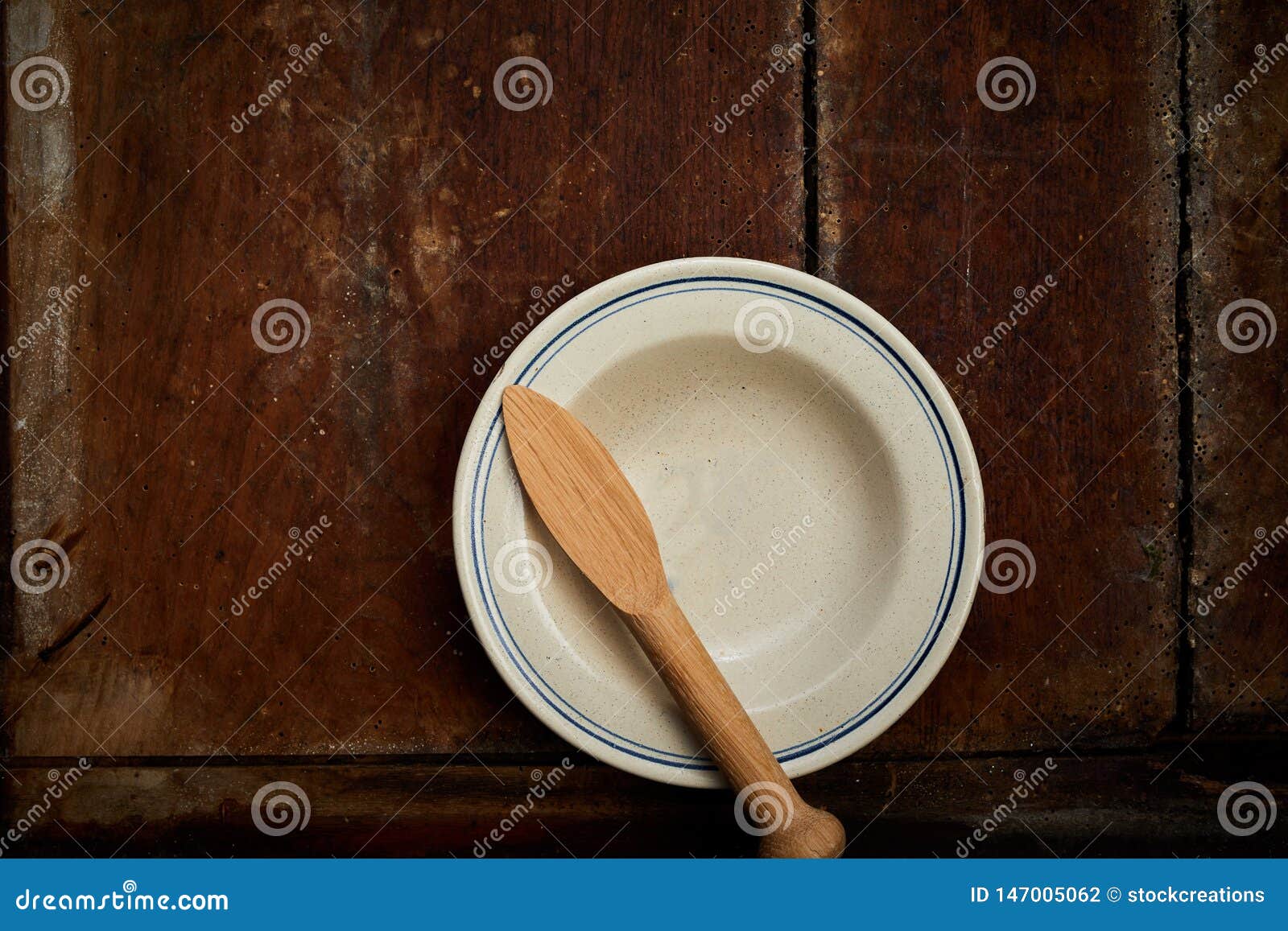 Empty Ceramic Butter Dish or Bread Plate Stock Photo - Image of copy ...