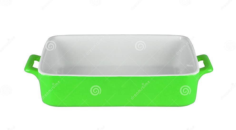 Empty Ceramic Rectangular Baking Dish Stock Image - Image of terracotta, plate: 61259919