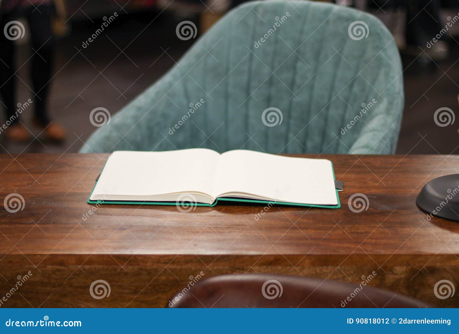 Empty chair and desk stock photo. Image of table, desk - 90818012