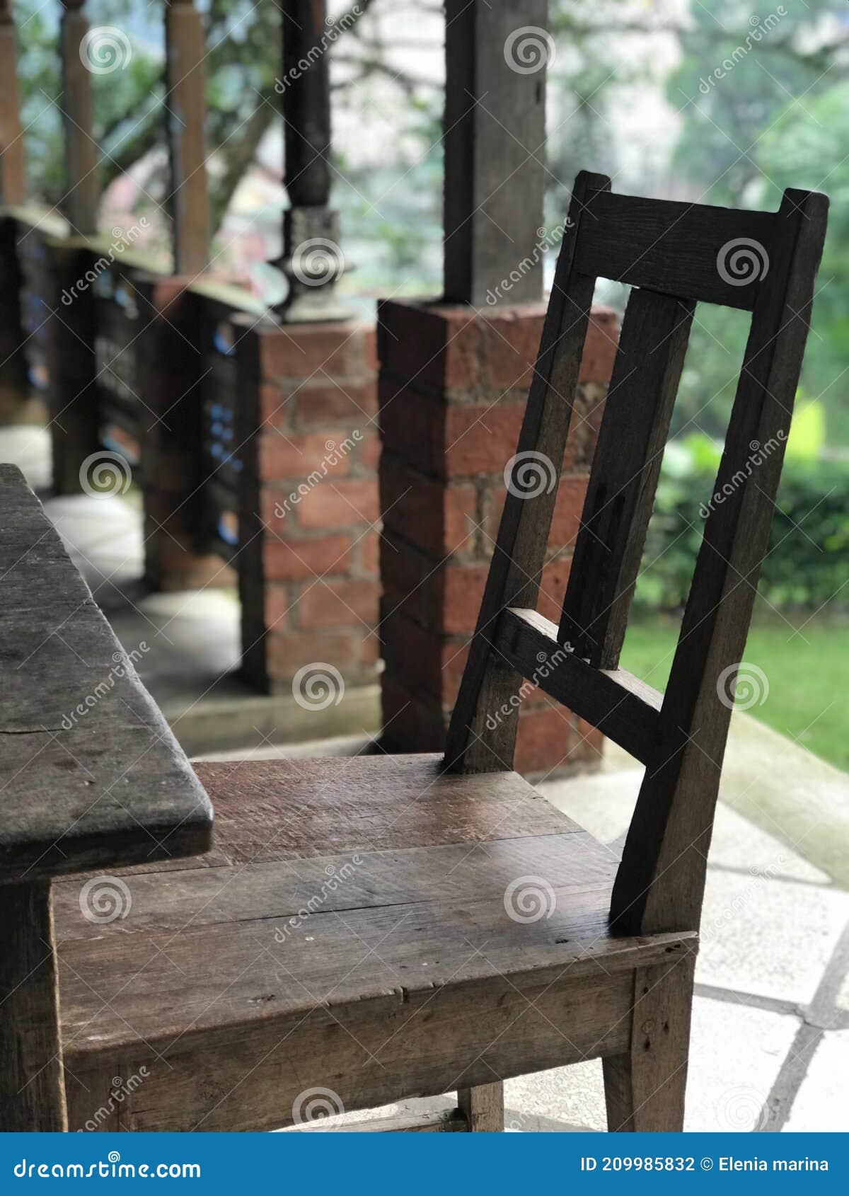 An empty chair stock photo. Image of woden, klasik, chair - 209985832
