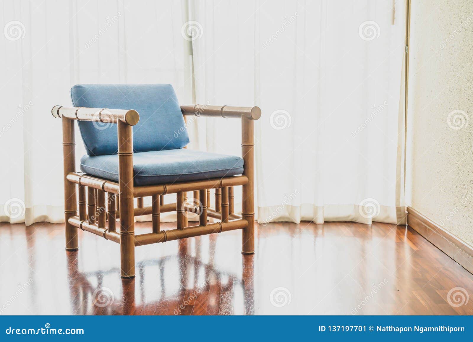 Empty chair in room stock image. Image of design, background - 137197701