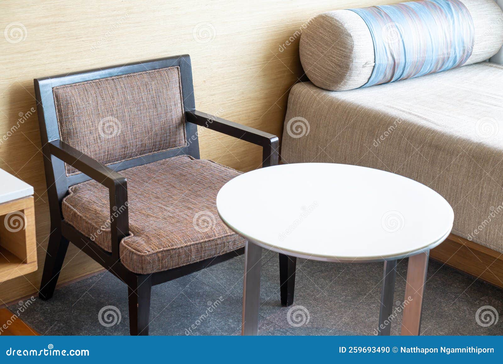 Empty chair in a room stock photo. Image of leaf, house - 259693490