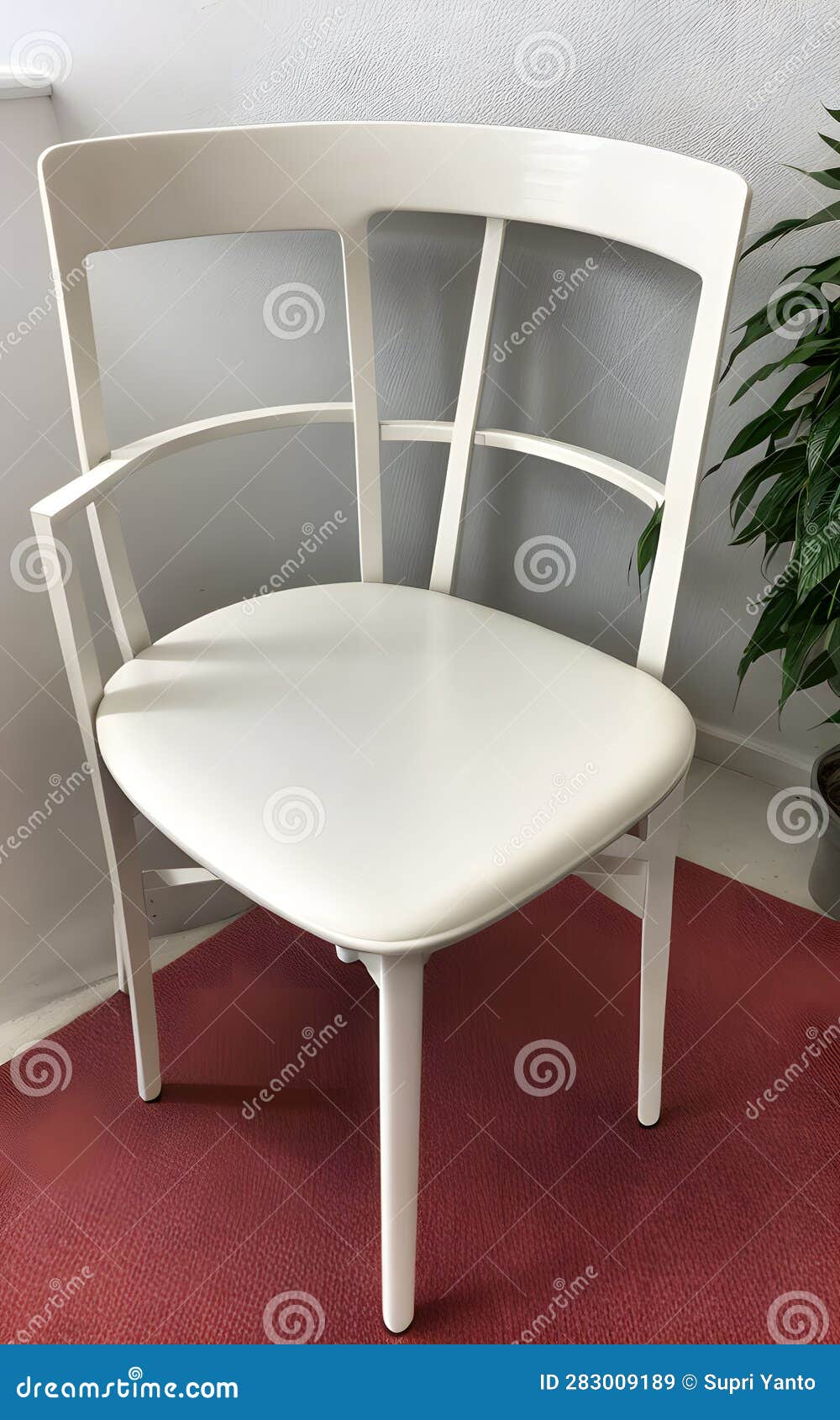 Empty chair in a room stock illustration. Illustration of office ...