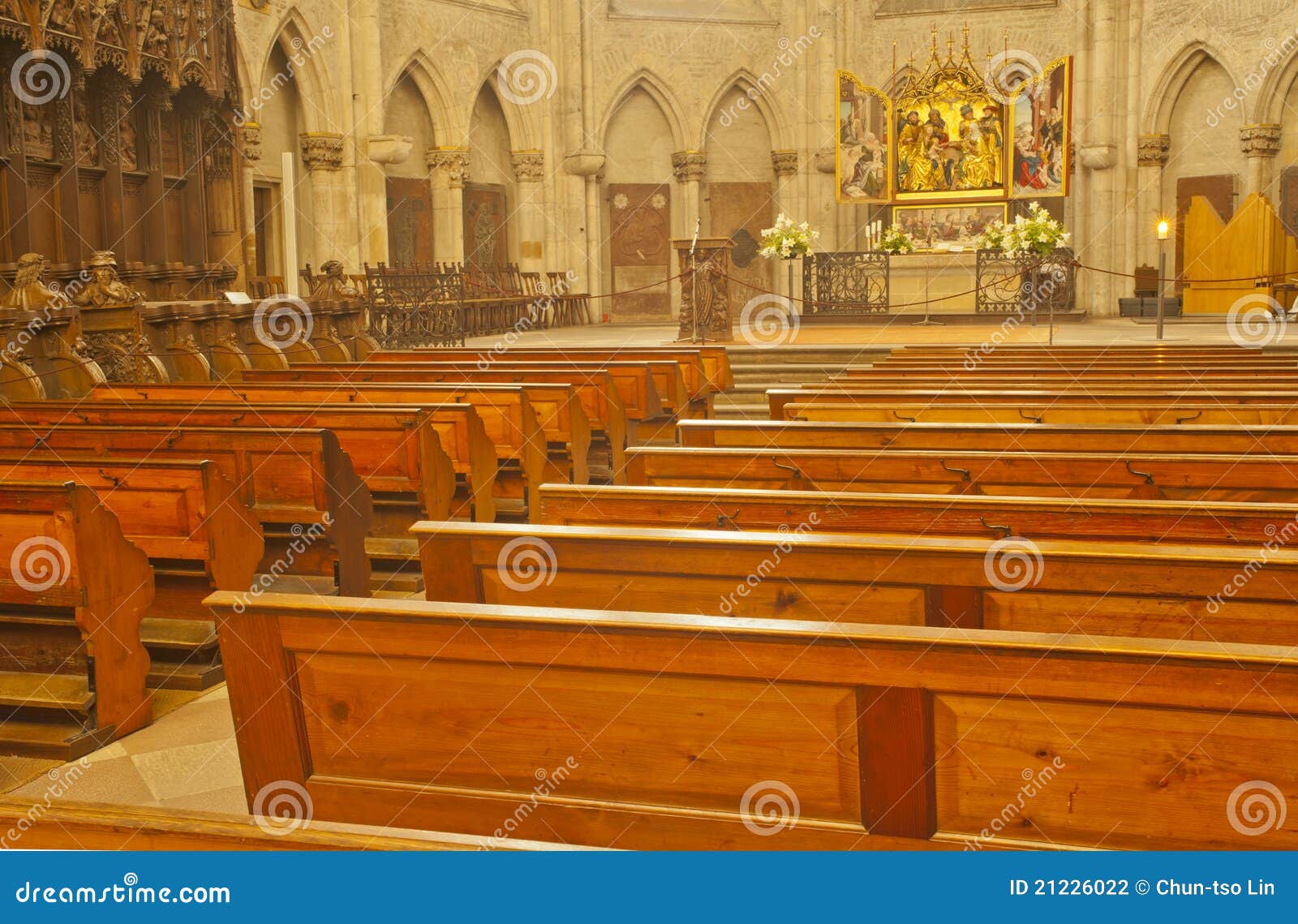 Empty Chair in Sacred Church. Stock Photo - Image of cultural, europe ...