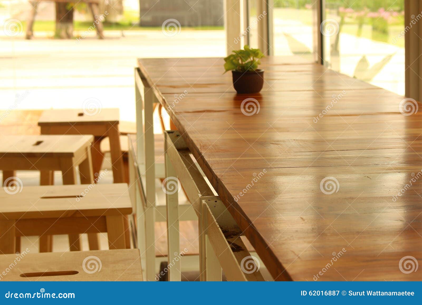 Empty Chair and Table Set stock image. Image of room - 62016887