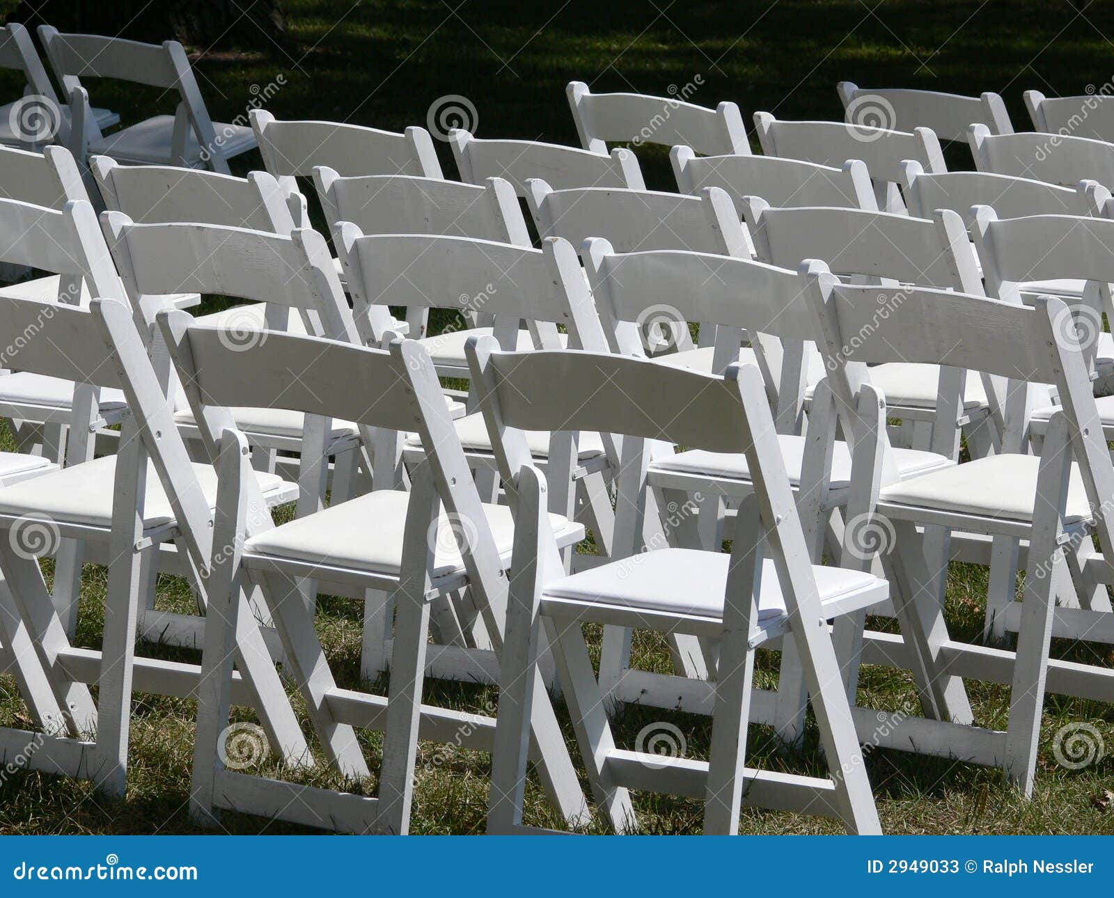Empty Chairs stock image. Image of outside, party, white - 2949033