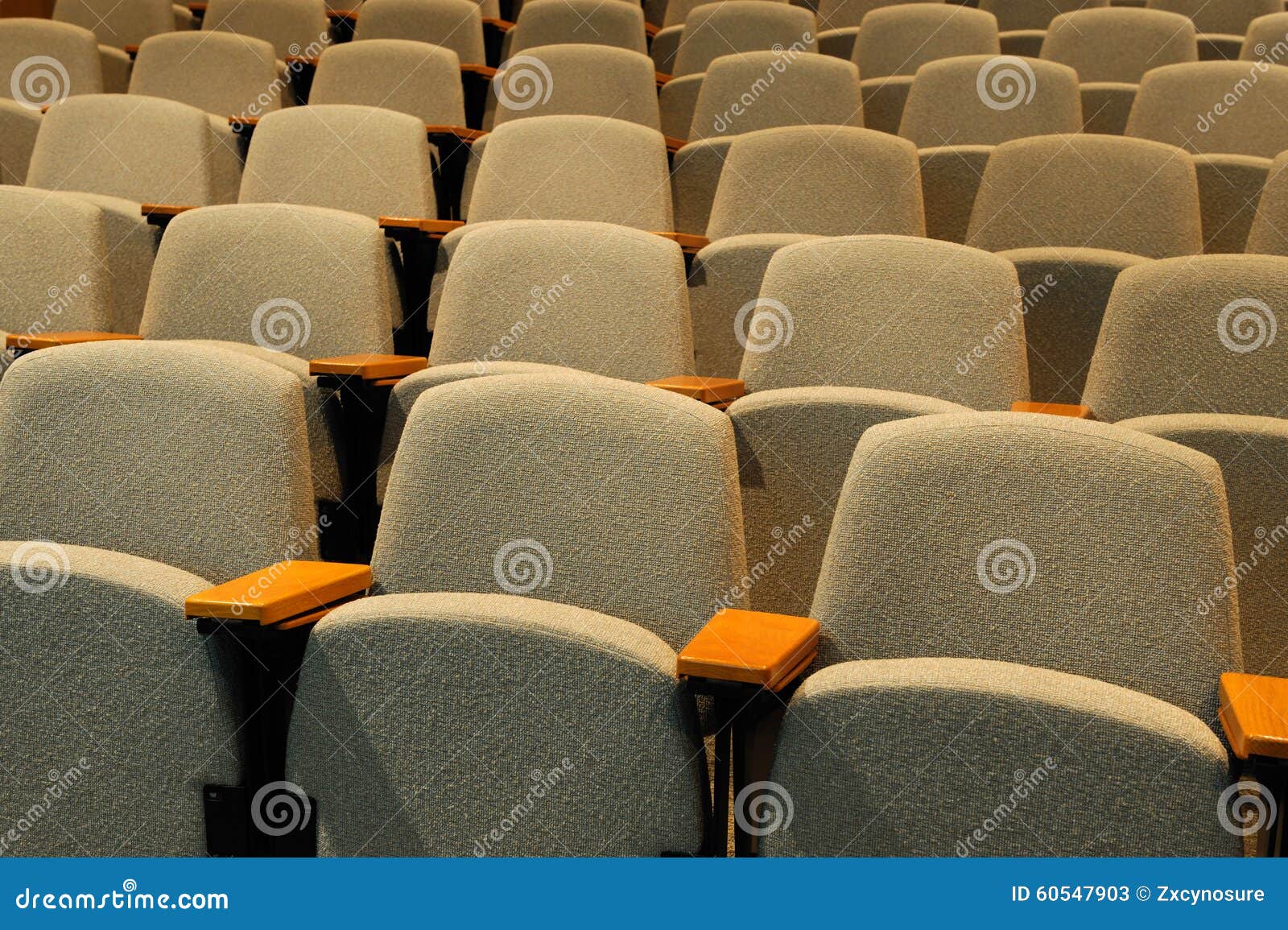 Empty chairs in auditorium stock image. Image of audience - 60547903