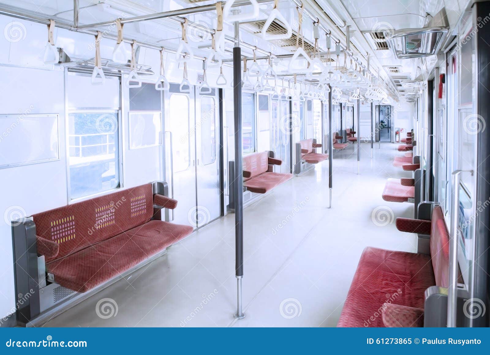 Empty Chairs in the Commuter Trains Stock Image - Image of design ...