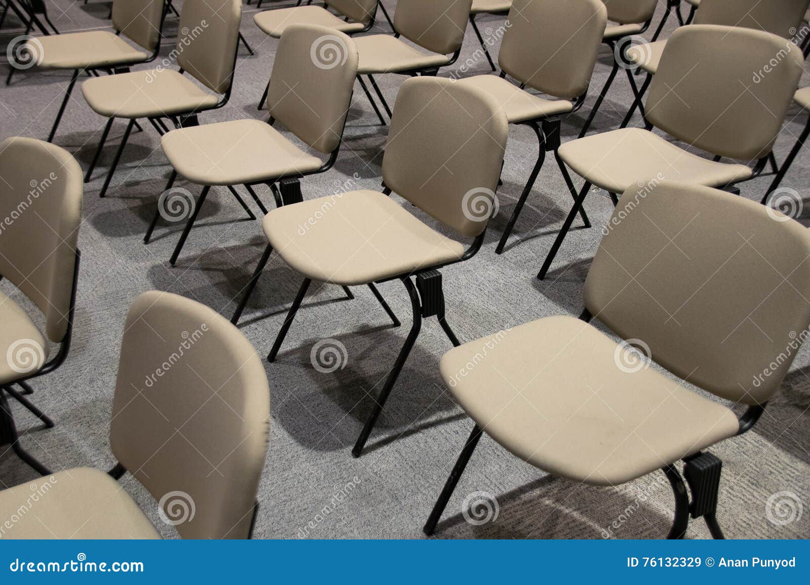 Empty Chairs in Convention Hall for Business Company Stock Image ...