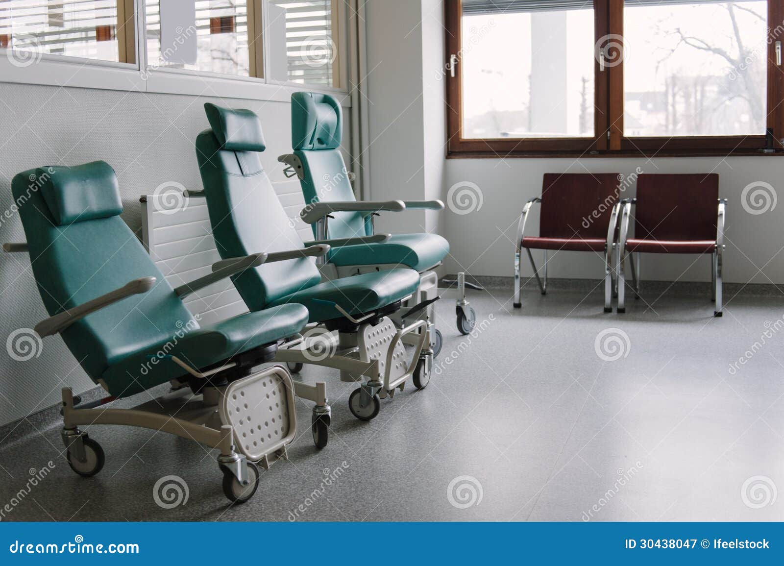 Empty Chairs in a Hospital. Stock Image - Image of empty, hall: 30438047