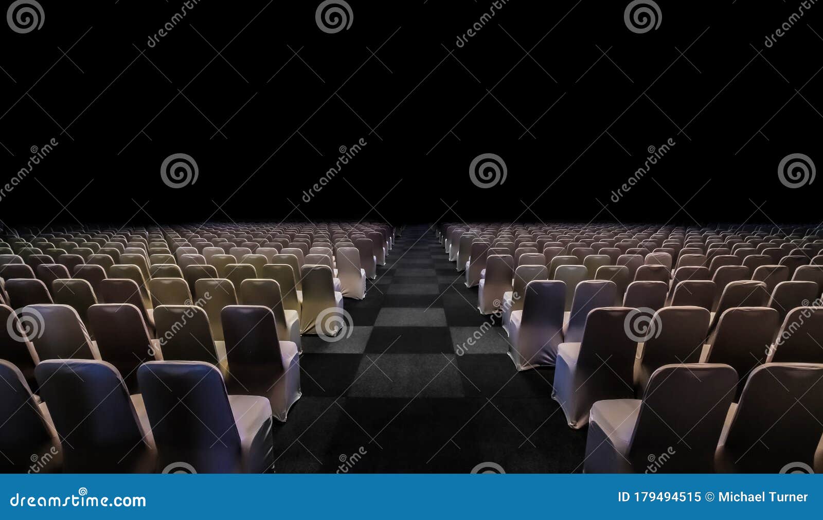 Empty Chairs in Large Conference Hall for Corporate Convention or ...