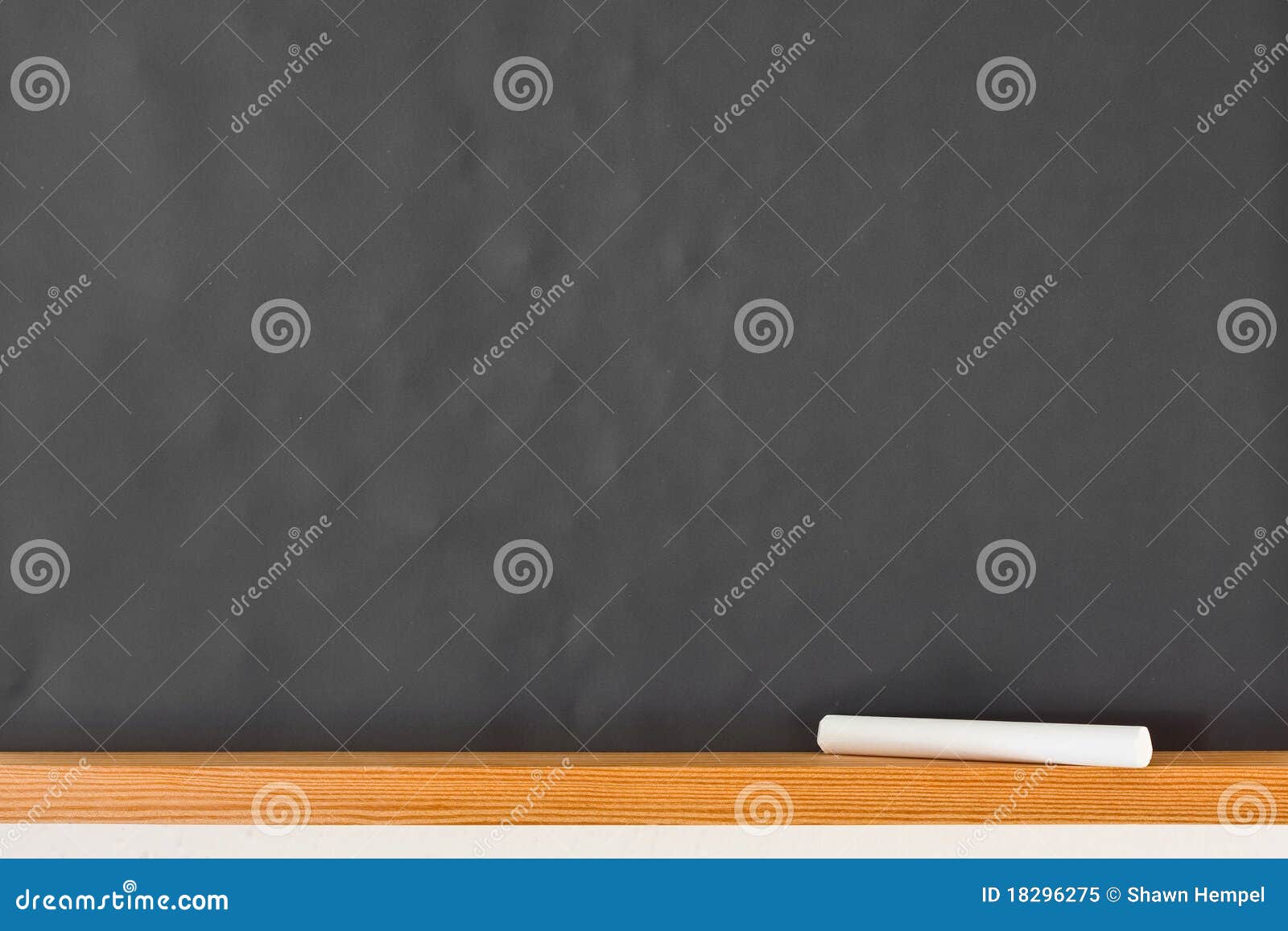 Empty Chalkboard with Chalk Stock Image - Image of writing, symbol ...