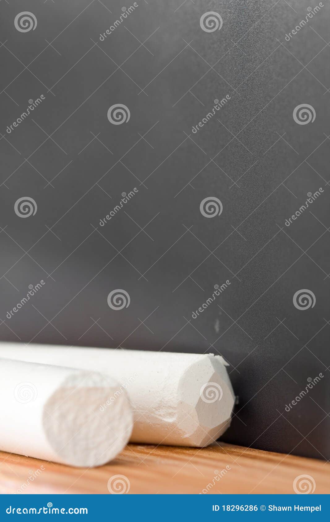 Empty Chalkboard with Chalk Stock Photo - Image of chalk, education ...